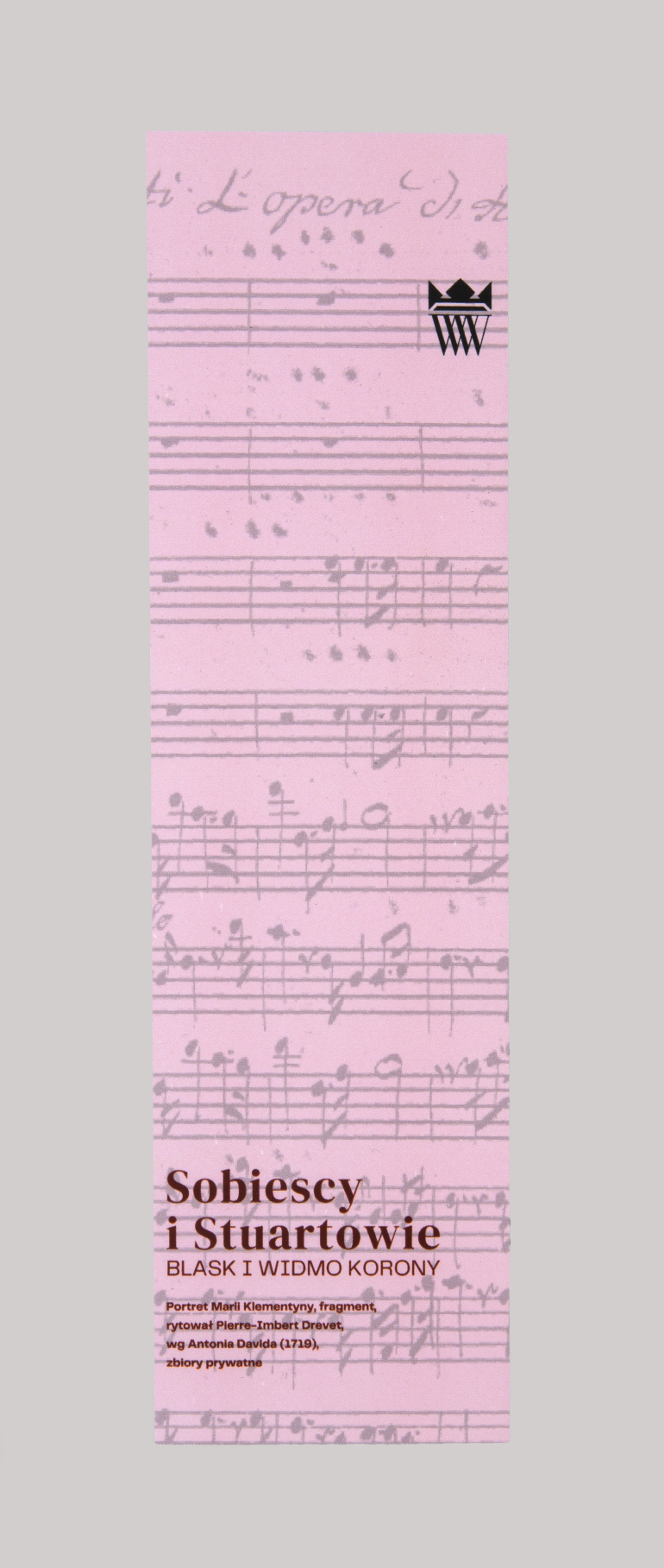 Zakładka z ryciną portretu Marii Klementyny Sobieskiej - Muzeum Pałacu ...